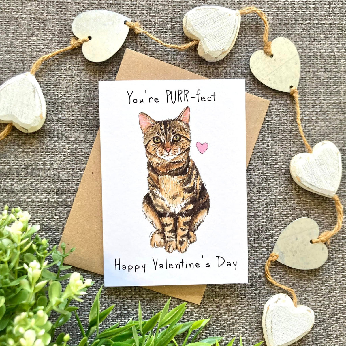 You're Purrfect - Valentines Card - HD Designs – Our Handmade Collective