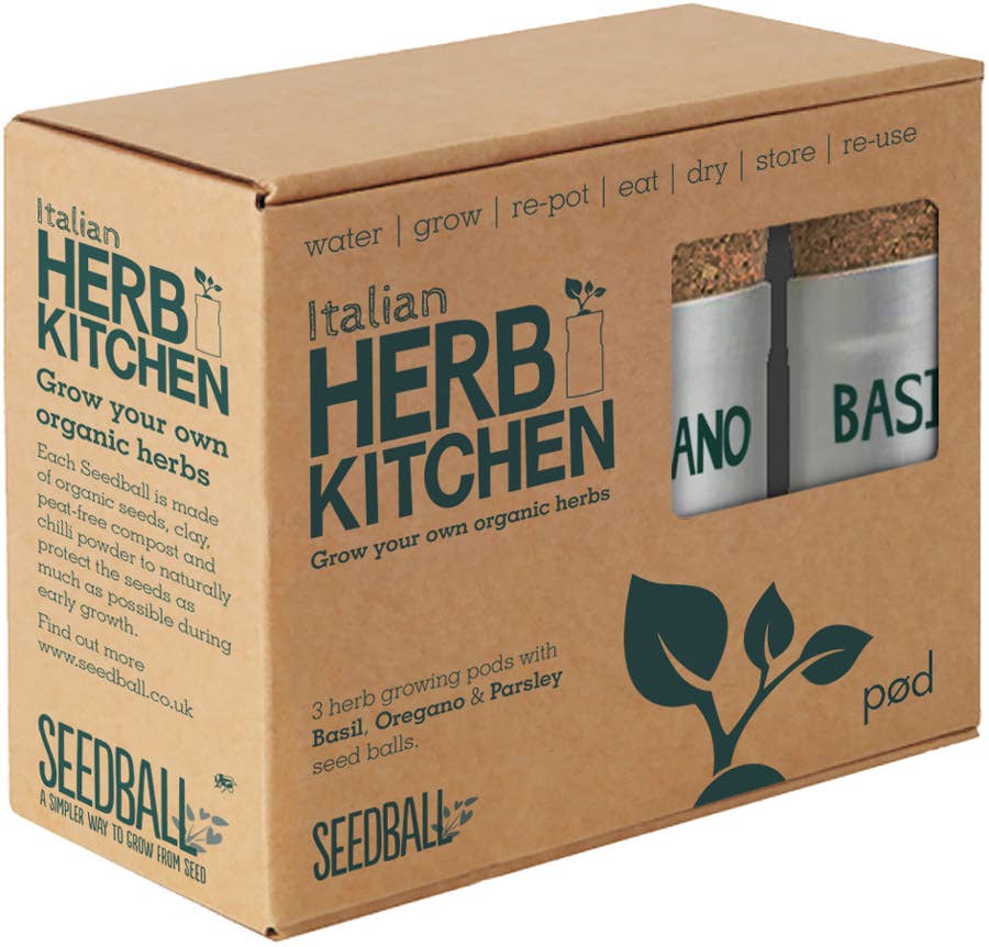 Italian Herb Kitchen - Grow Your Own Herbs Kit - Seedball – Our ...