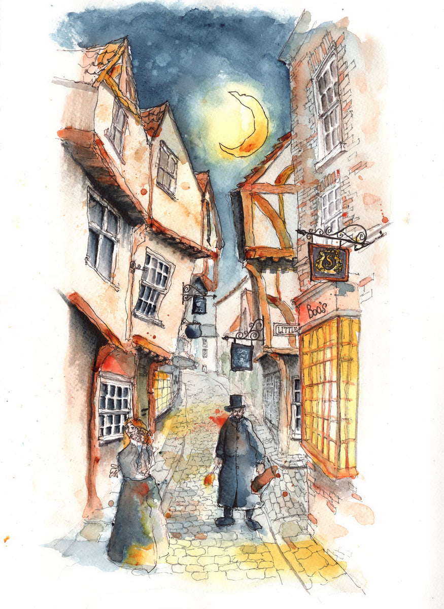 The Shambles, York - Limited Edition Print - Yorkshire Art - Tim Gomer ...
