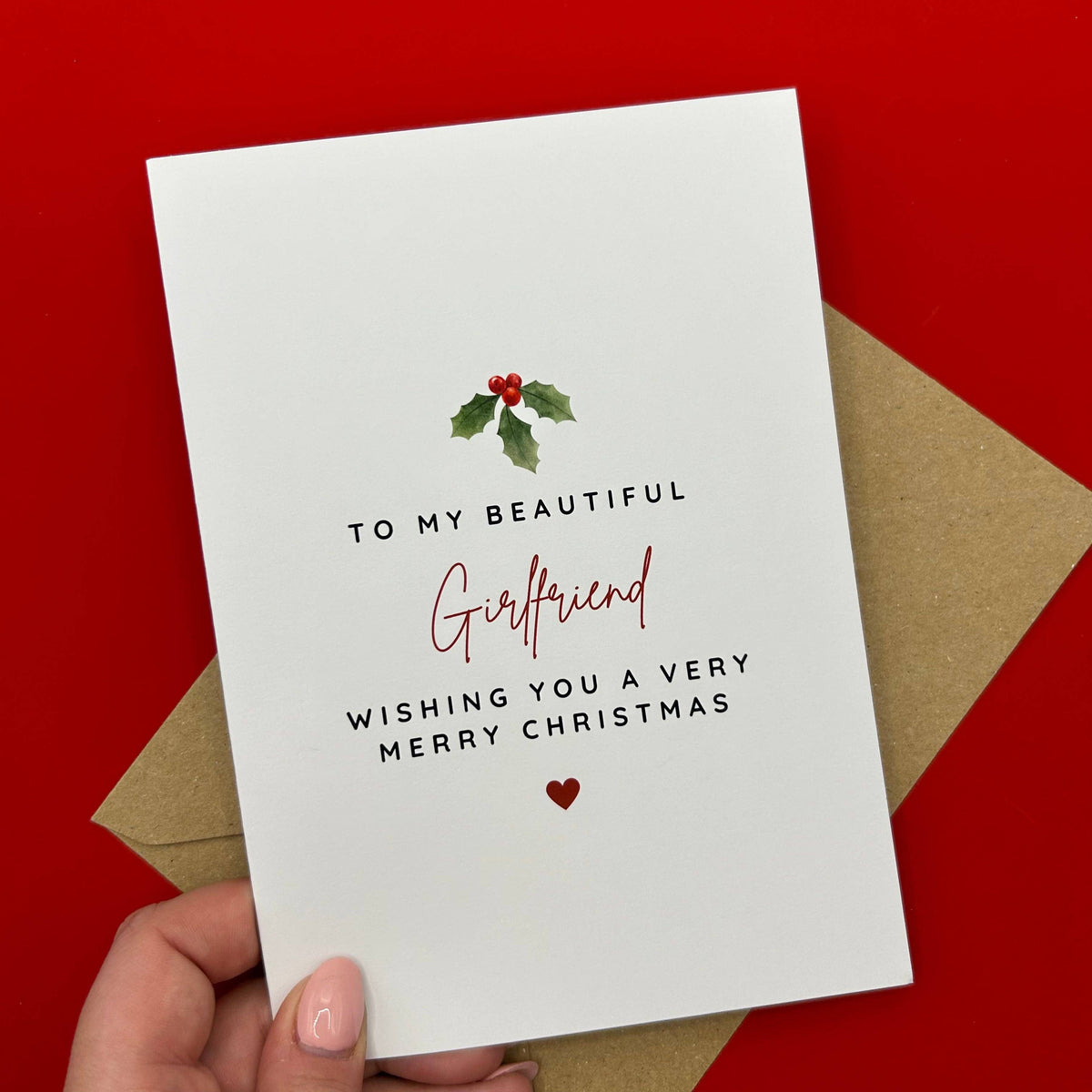 Girlfriend Christmas Card - Swale Studios – Our Handmade Collective