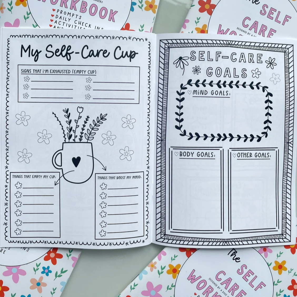 The Self Care Workbook - A Dose of Reminders - activities, prompts, da ...