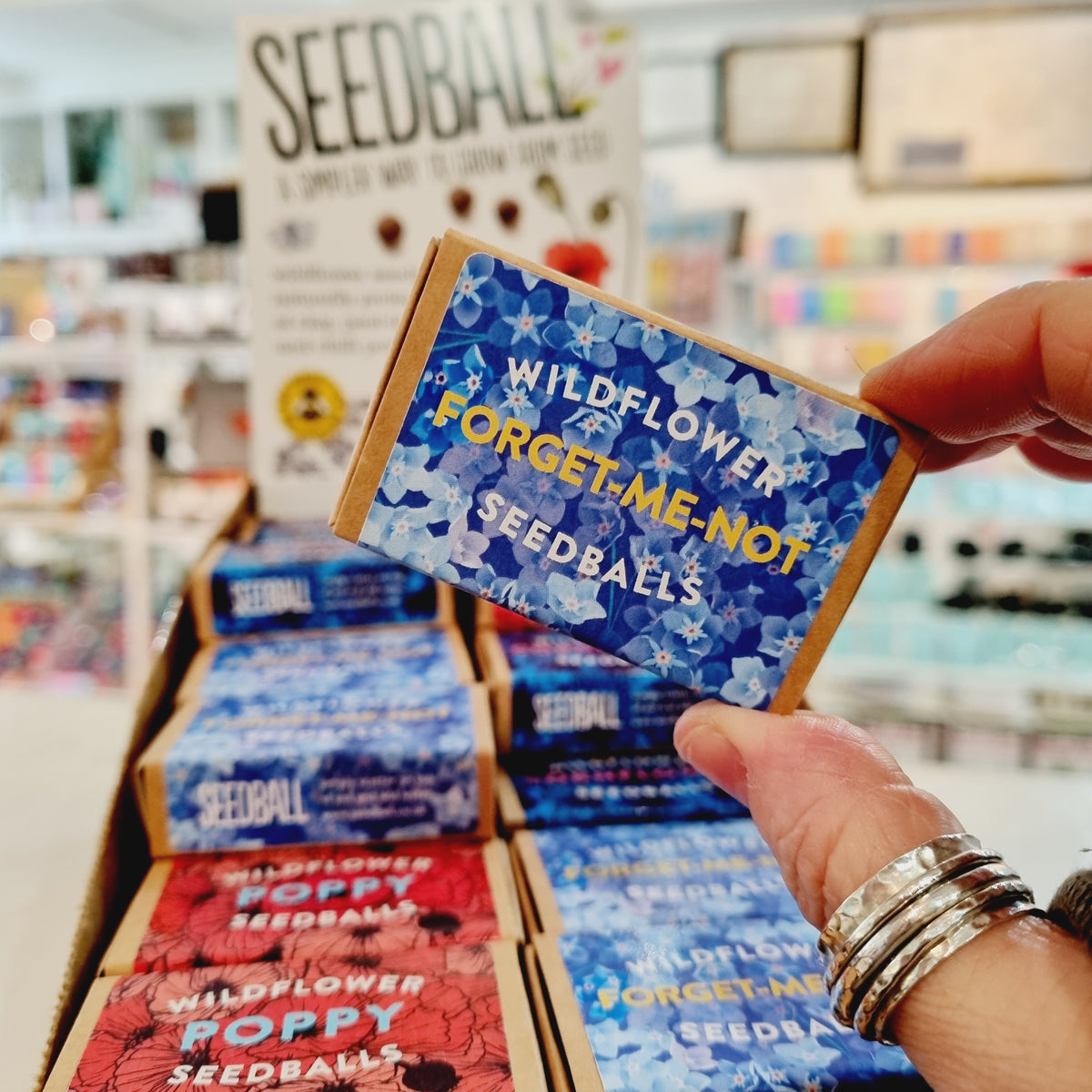 Seedball - Wildflower Seed Box - Cornflower / Poppy / Forget-me-not ...