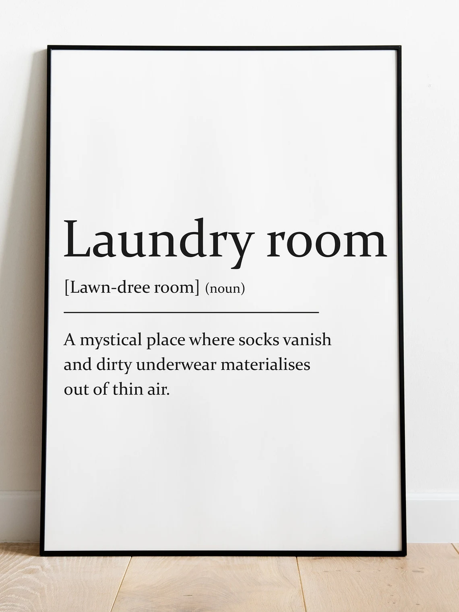 Sarcastic dictionary definition Print - Laundry Room - A4 Print - The ...