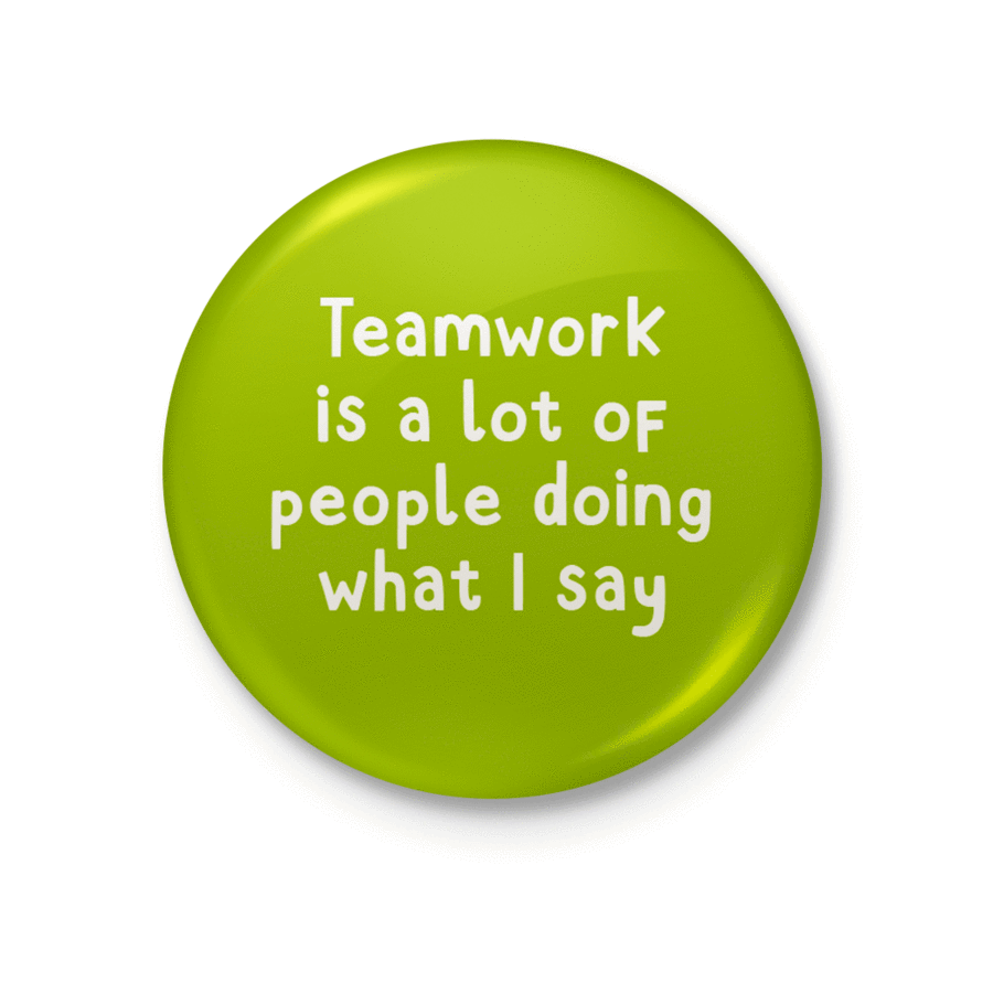 Badge - Teamwork - Whale and Bird – Our Handmade Collective